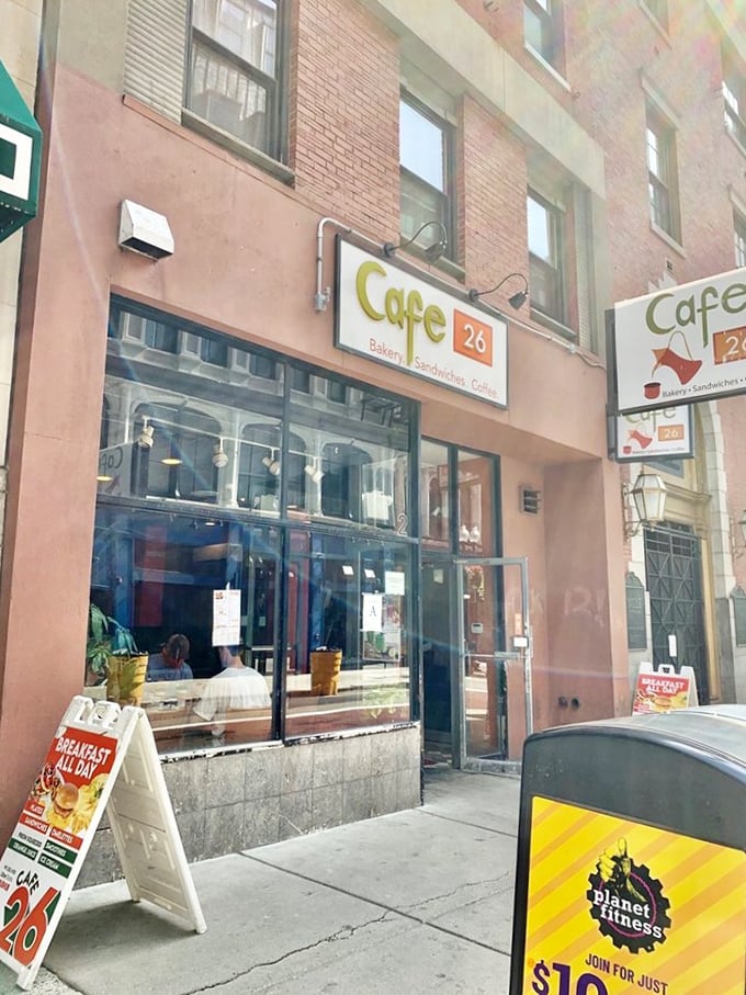 The unassuming storefront of Caf&eacute; 26 in downtown Boston proves once again that culinary treasures often hide behind modest facades.