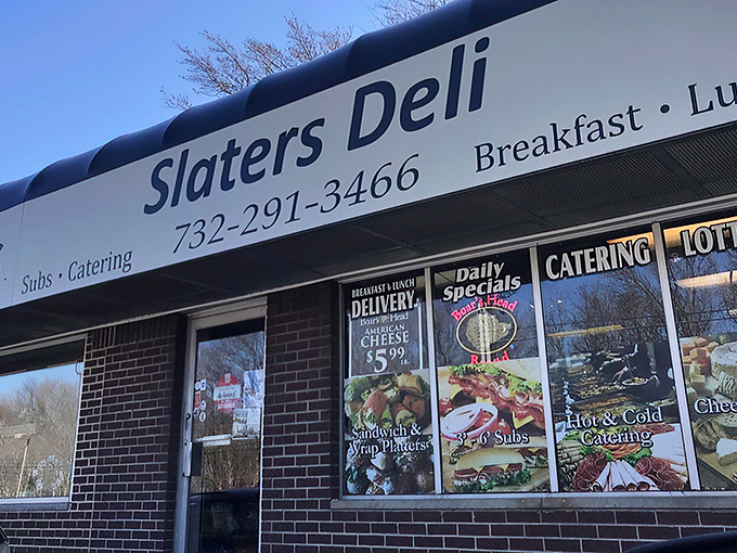 The unassuming brick fa&ccedil;ade of Slater's Deli hides culinary treasures within, like finding a Michelin star behind a convenience store sign.