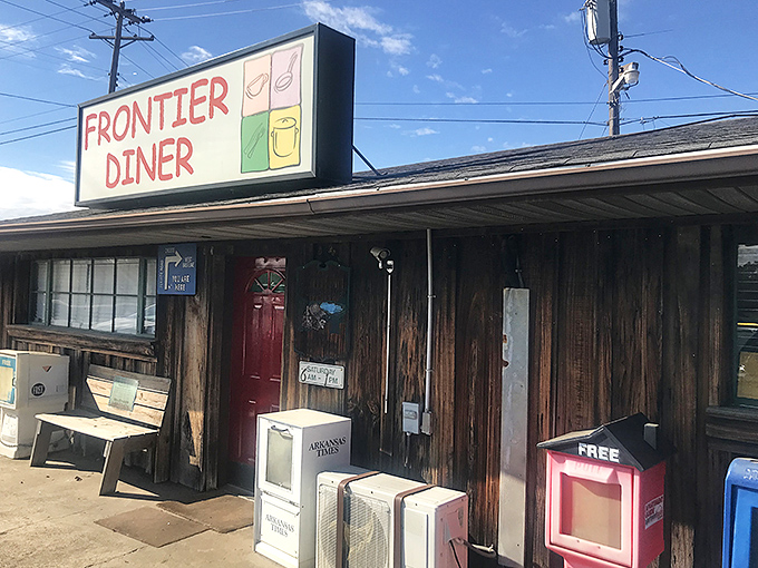 The unassuming exterior of Frontier Diner might not scream "culinary destination," but those pickup trucks don't lie&mdash;locals know where the good stuff is.