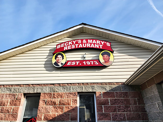The unassuming exterior of Becky's & Mary's hides culinary treasures within. Like finding a diamond in your grandmother's cookie jar.