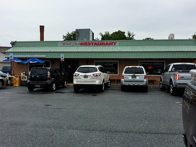 The unassuming brick facade of Westside Restaurant proves the age-old wisdom: never judge a breakfast spot by its awning.