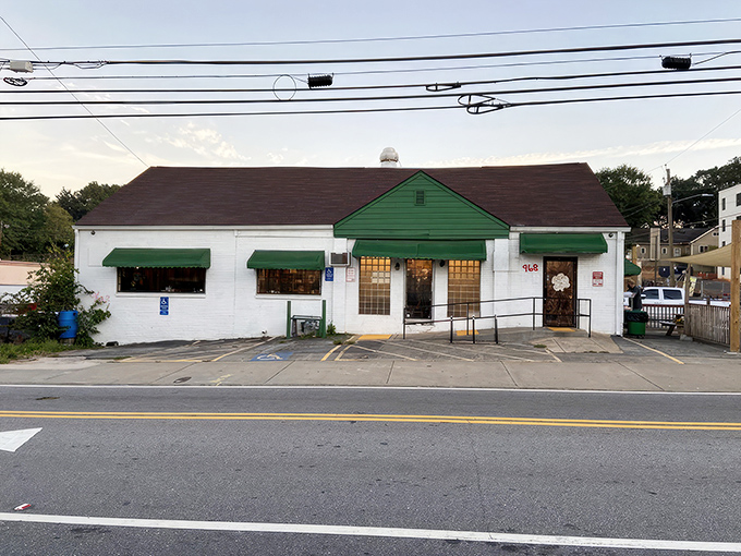 The green-and-white exterior of Home grown GA Restaurant promises unpretentious deliciousness, like a storybook cottage that happens to serve life-changing biscuits.
