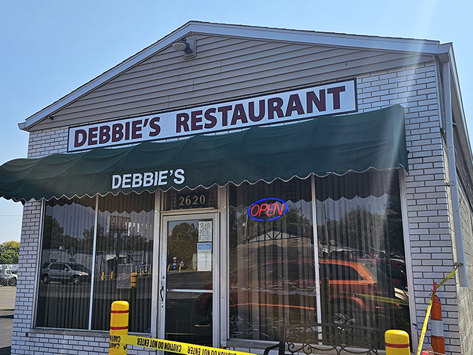 The unassuming brick exterior of Debbie's Restaurant stands as a beacon of breakfast hope on Valley Street, promising comfort food without pretension.