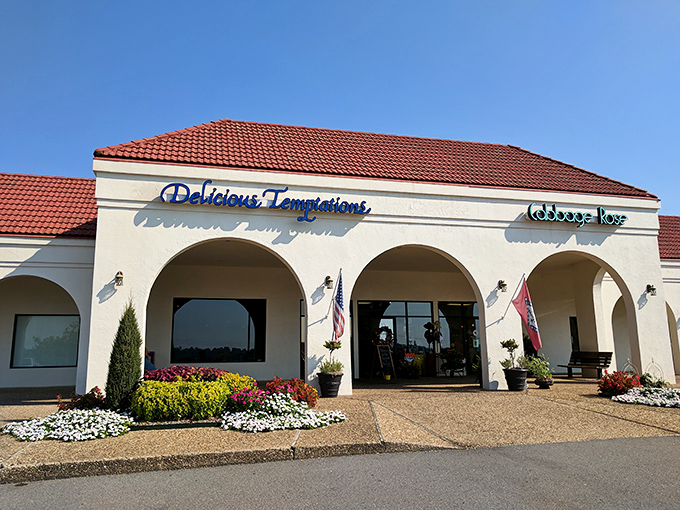 The white stucco exterior with Spanish-style arches might not scream "breakfast paradise," but locals know this unassuming building houses morning magic.