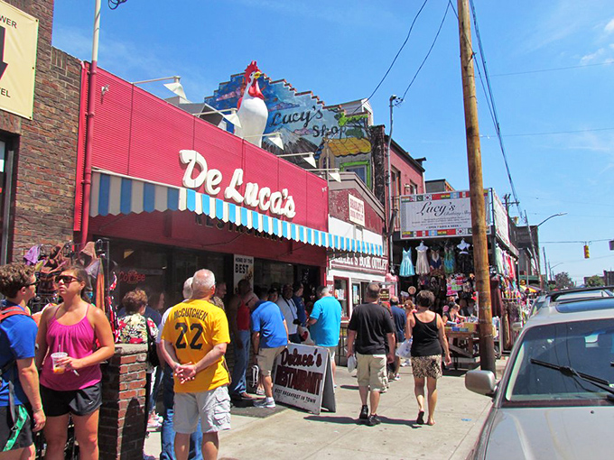 The iconic red awning of DeLuca's has been beckoning hungry Pittsburghers for generations, a breakfast beacon in the Strip District.
