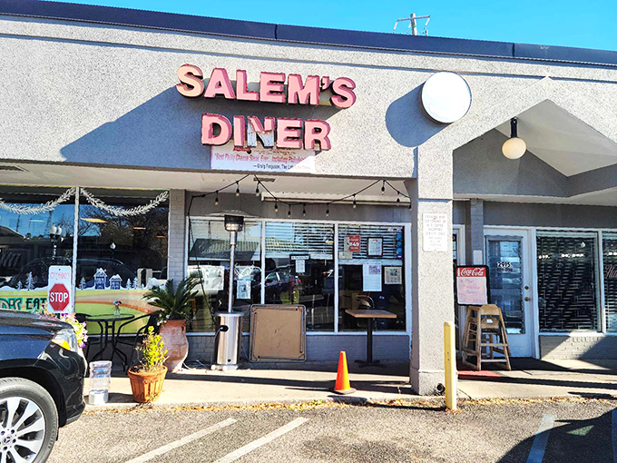 Salem's Diner's humble exterior belies the breakfast treasures within. Like finding the Hope Diamond at a yard sale, this unassuming storefront houses culinary gold.