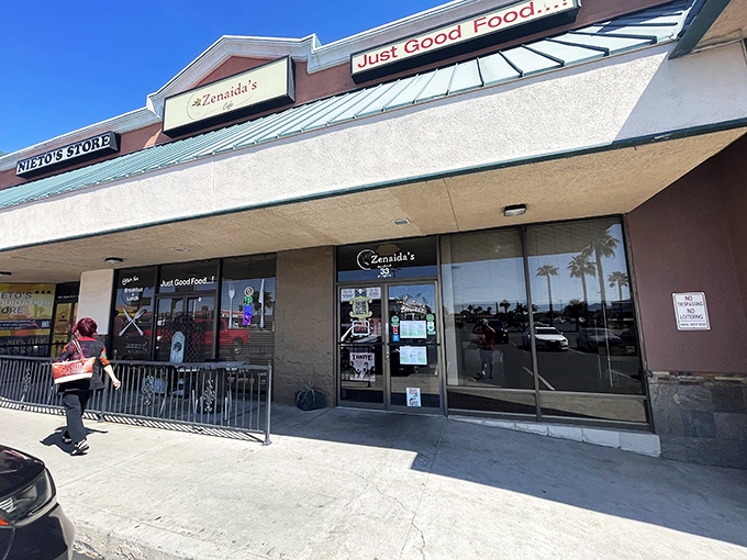 Zenaida's distinctive green awning proudly announces "Just Good Food…!" A promise that turns out to be the understatement of the Las Vegas dining scene.