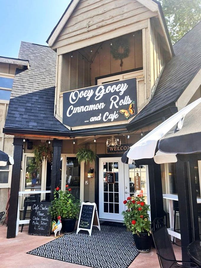 The charming wooden fa&ccedil;ade of OoeyGooey beckons like a siren song to pastry lovers, complete with butterfly logo that practically whispers, "Follow me to carbohydrate paradise."