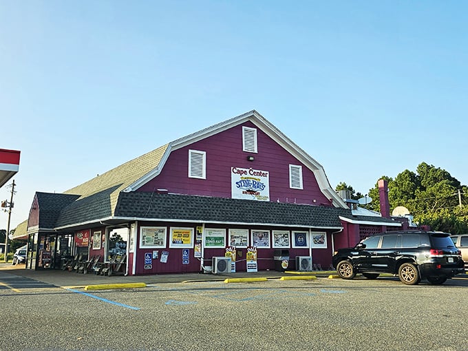 The barn that houses Sting-Ray's isn't trying to be subtle, and thank goodness for that. Like a beacon for hungry travelers, it promises seafood salvation just off Route 13.
