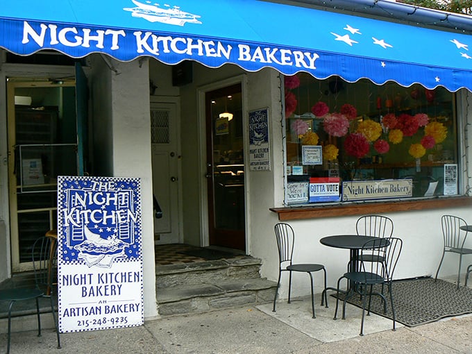 That iconic blue awning with white stars isn't just eye-catching&mdash;it's a beacon of baked goodness on Germantown Avenue that draws dessert pilgrims from across Philadelphia.