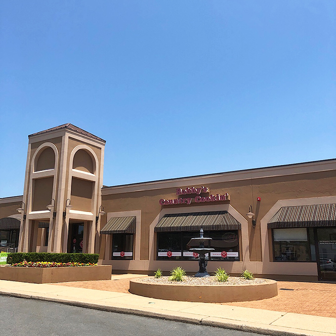 The unassuming exterior of Bobby's Country Cookin' hides culinary treasures within, like finding a diamond mine in a strip mall.