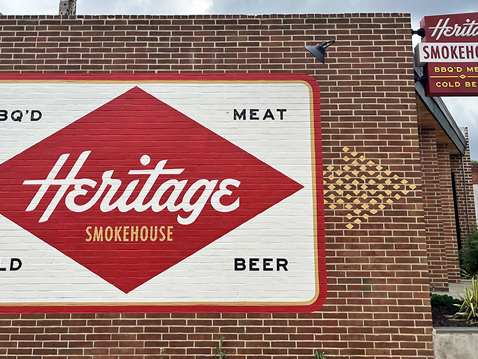 That iconic red diamond sign isn't just branding&mdash;it's a beacon of hope for the barbecue-deprived. "MEAT" and "BEER" might be the two most beautiful words in the English language.