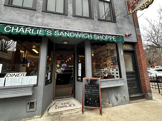 Step inside this classic neighborhood diner for a warm welcome, delicious sandwiches, and a cozy seat by the window today.