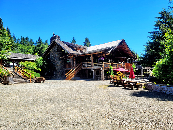 The ultimate woodland retreat isn't a cabin in the woods&mdash;it's this magnificent timber fortress serving comfort food that would make Paul Bunyan weep with joy. 