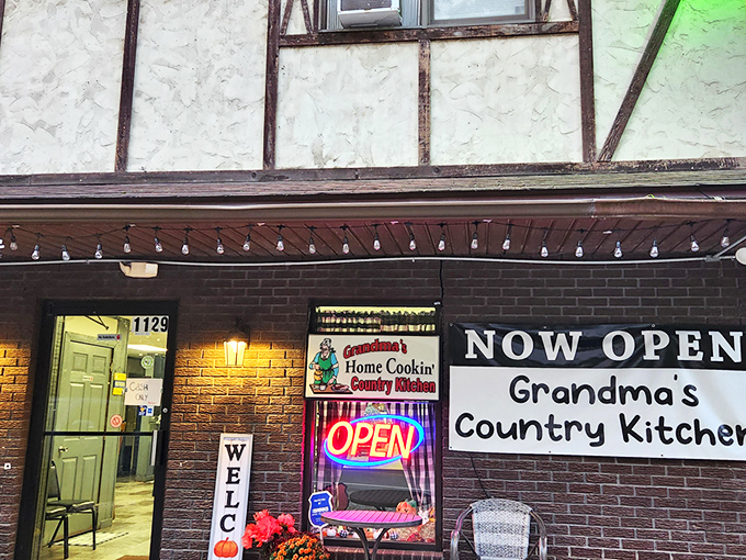 The unassuming exterior of Grandma's Country Kitchen might not stop traffic, but locals know this Tudor-style building houses breakfast gold worth its weight in gravy.