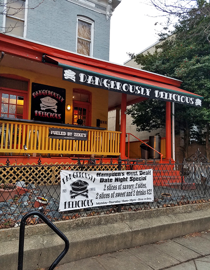 The red porch beckons like a pie siren song. This unassuming Hampden storefront houses Baltimore's temple of flaky, buttery worship.