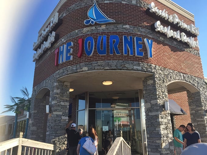 The Journey's distinctive stone and brick exterior welcomes hungry adventurers with a promise of culinary delights waiting within. Indianapolis' answer to globetrotting without a passport.