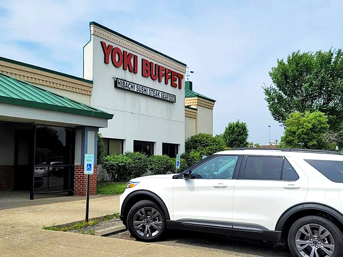 The unassuming exterior of Yoki Buffet hides a culinary wonderland within. Like a book you shouldn't judge by its cover, this place delivers delicious surprises beyond its modest fa&ccedil;ade.
