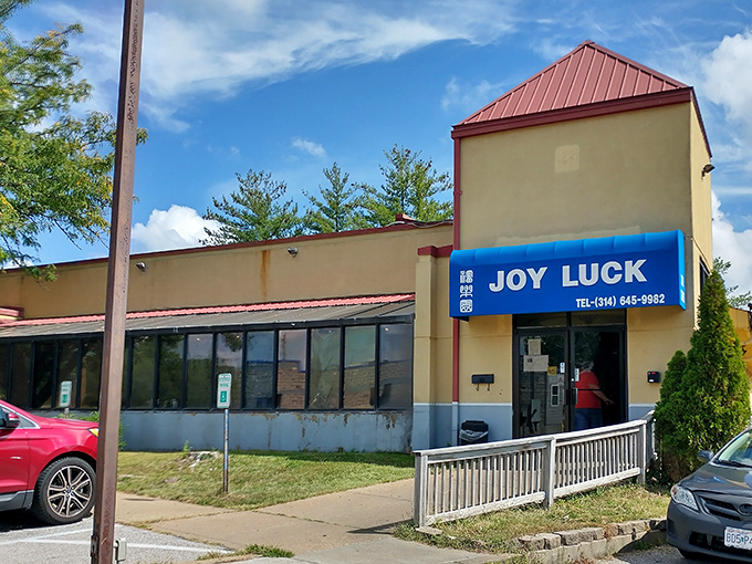 Joy Luck's unassuming exterior hides a world of culinary treasures within, like finding a secret passageway to flavor paradise in suburban St. Louis.