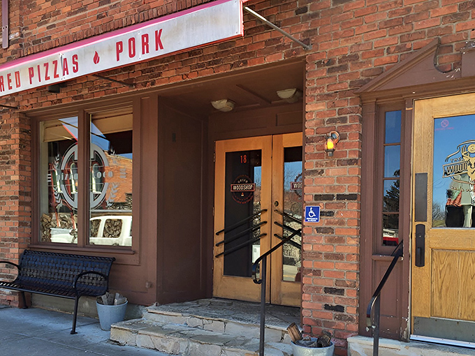 The unassuming brick exterior of Union Woodshop hides a smoky paradise within. Like finding a treasure map in your attic&mdash;the adventure begins here.