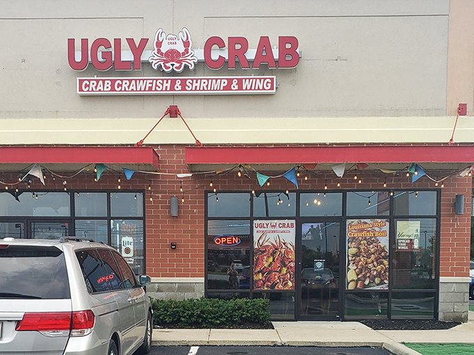 The unassuming storefront of Ugly Crab boldly announces its seafood mission &ndash; where flavor trumps vanity and Hoosiers find coastal treasures.
