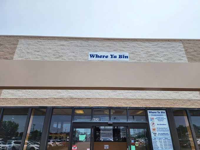 The unassuming storefront of Where Ya Bin belies the treasure trove within&mdash;like finding a pirate's chest disguised as a mailbox.