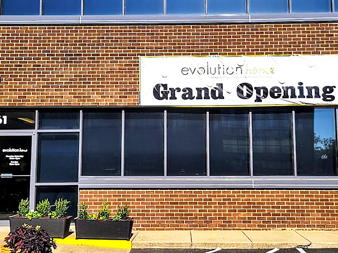 The unassuming exterior of Evolution Home in Alexandria hides a wonderland of vintage treasures inside &ndash; like finding Narnia in your neighbor's brick closet.