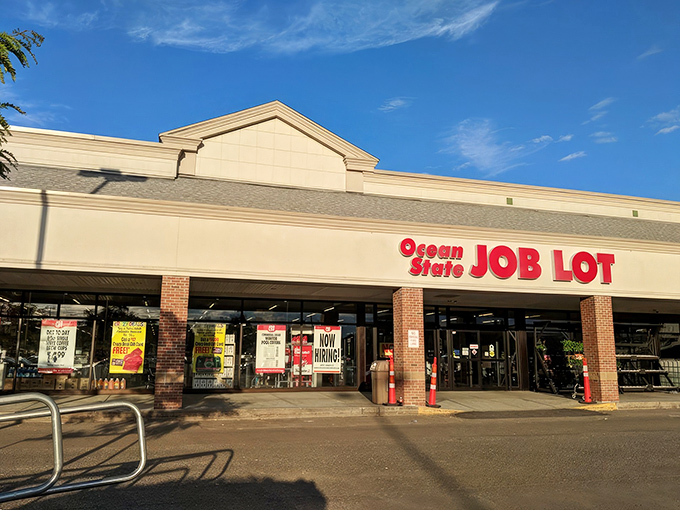 The retail equivalent of a treasure map where X marks the bargain &ndash; Ocean State Job Lot's welcoming storefront promises adventures in discount discovery.