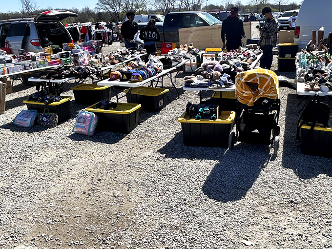 The treasure hunter's paradise stretches as far as the eye can see, with colorful canopies dotting the landscape like a retail Woodstock.