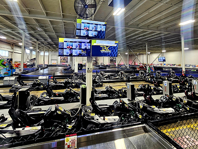 Young speed demons take the wheel in these high-performance karts. Nothing says "childhood dream fulfilled" quite like the perfect racing line.