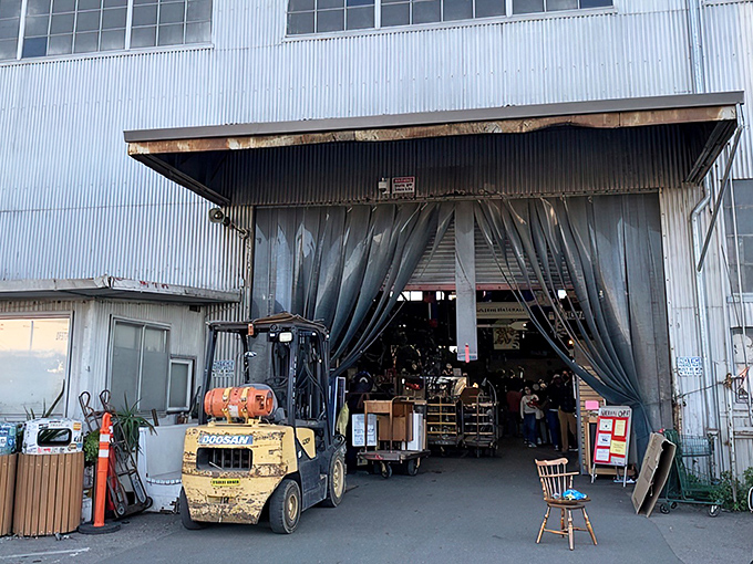 The unassuming industrial exterior of Urban Ore belies the wonderland of treasures within. Berkeley's ultimate recycling adventure begins here.