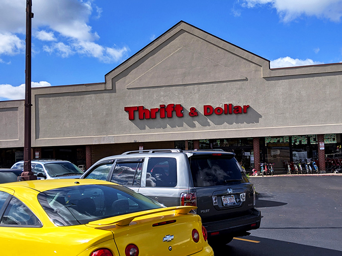 The unassuming storefront of Thrift & Dollar Inc beckons with the siren call that has launched a thousand bargain-hunting expeditions across Aurora.