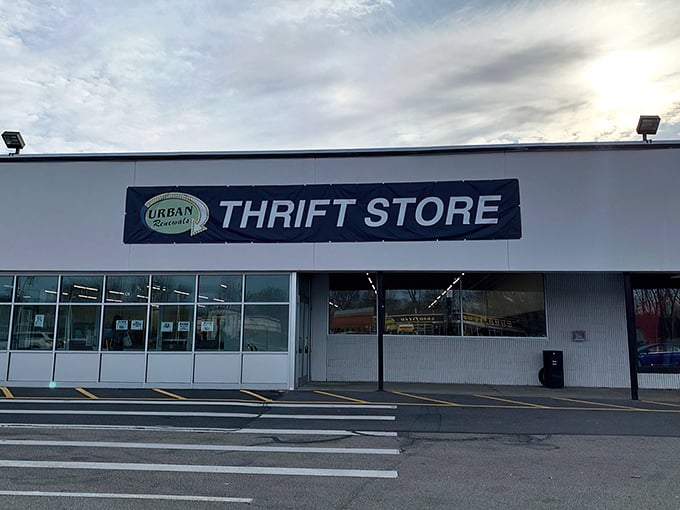 The unassuming exterior of Urban Renewals belies the wonderland of bargains waiting inside. Like a thrift store speakeasy, you need to know it's there.
