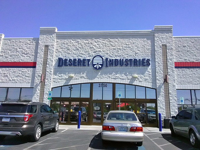 The unassuming exterior of Deseret Industries belies the treasure trove within&mdash;like finding a speakeasy, but for bargain hunters.