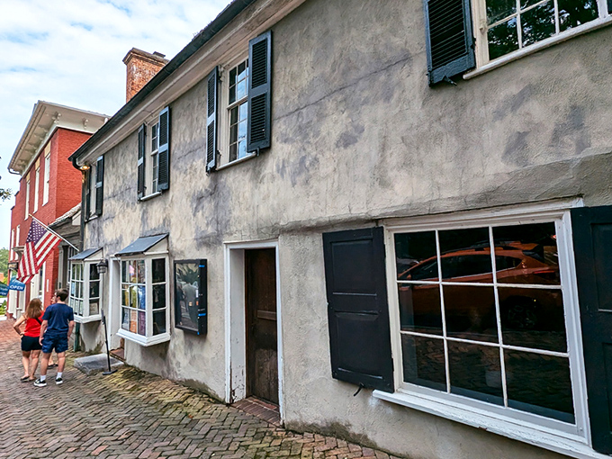 The Tavern's 1779 facade stands like a colonial time capsule with guest rooms that once housed presidents, kings, and weary travelers seeking a good night's rest and a hearty meal.
