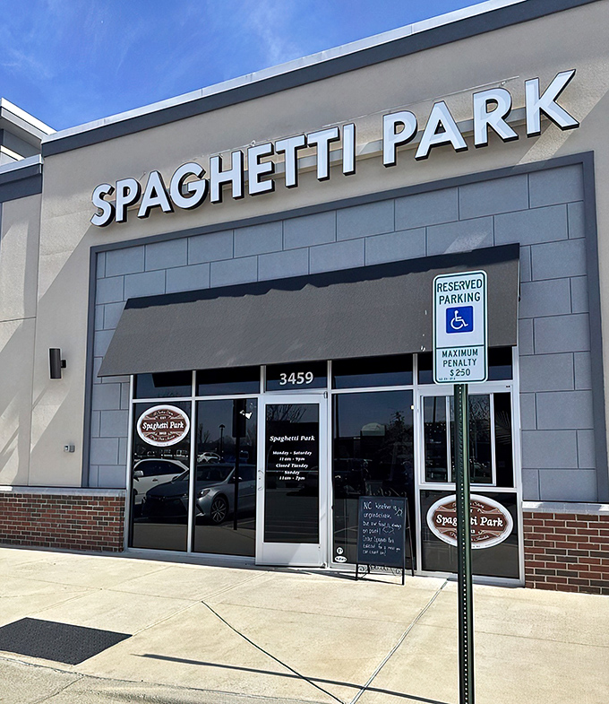 Spaghetti Park's unassuming exterior in Clemmons hides culinary treasures within&mdash;like finding an Italian masterpiece at your local strip mall.