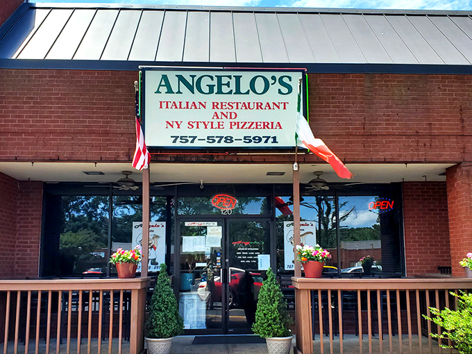 Angelo's modest brick exterior might not scream "culinary destination," but like your favorite paperback novel, it's what's inside that counts.