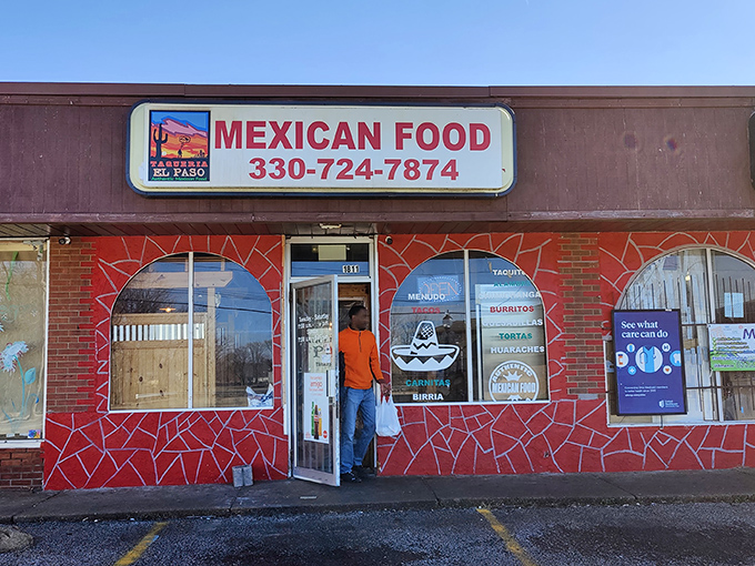 The unassuming strip mall exterior of Taqueria El Paso might not scream "culinary destination," but that's how the best food treasures stay hidden from the masses.