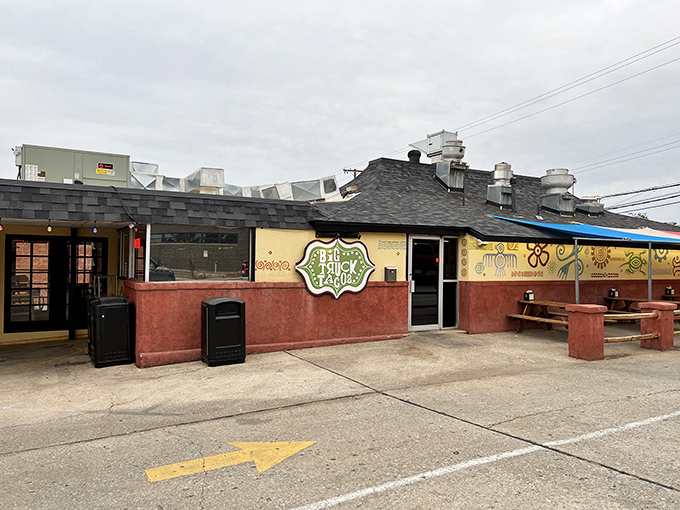 The unassuming exterior of Big Truck Tacos proves once again that culinary treasures often hide behind modest facades. Taco paradise awaits inside!
