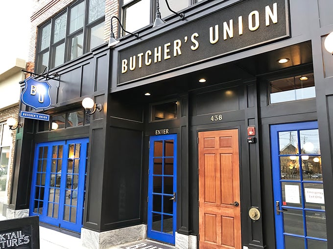 The unassuming brick fa&ccedil;ade with striking blue doors is Grand Rapids' worst-kept secret. Like finding a speakeasy without needing the password.