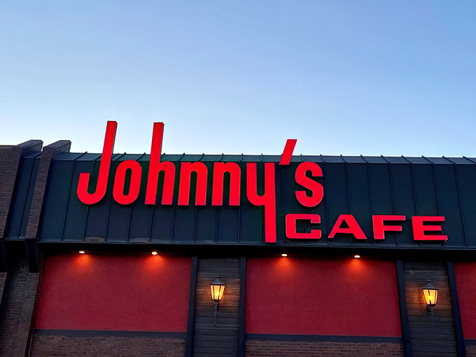 Johnny's bold red signage stands like a time machine in South Omaha, promising carnivorous delights that have satisfied generations of Nebraskans.