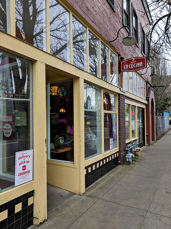 The unassuming exterior of La Cocina belies the flavor explosion waiting inside. Like finding a winning lottery ticket in your jacket pocket. 