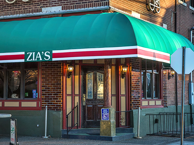 The iconic green, white, and red awning of Zia's on The Hill stands as a beacon of authentic Italian cuisine in St. Louis. One look and your stomach starts making travel plans. 