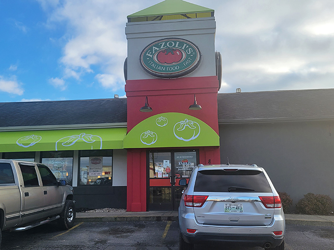The iconic red and green Fazoli's storefront stands like a beacon of hope for pasta lovers across Murfreesboro. Italian food doesn't need a passport here.