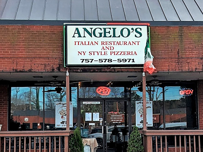 Angelo's modest brick exterior might not scream "culinary destination," but like your favorite paperback novel, it's what's inside that counts.