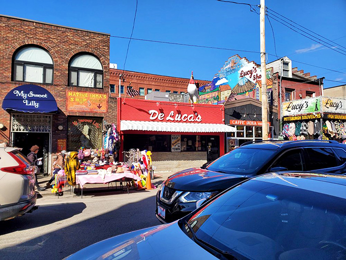The iconic red awning of DeLuca's has been beckoning hungry Pittsburghers for generations, a breakfast beacon in the Strip District.