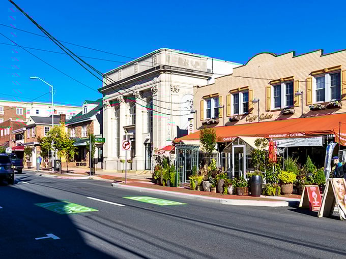 Newark's historic architecture gleams in golden hour light, where brick facades and classical columns tell stories of generations past.