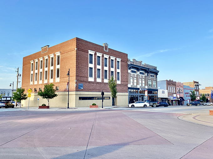 Downtown Bartlesville's historic brick buildings stand like sentinels of a bygone era, where oil money met prairie ambition.