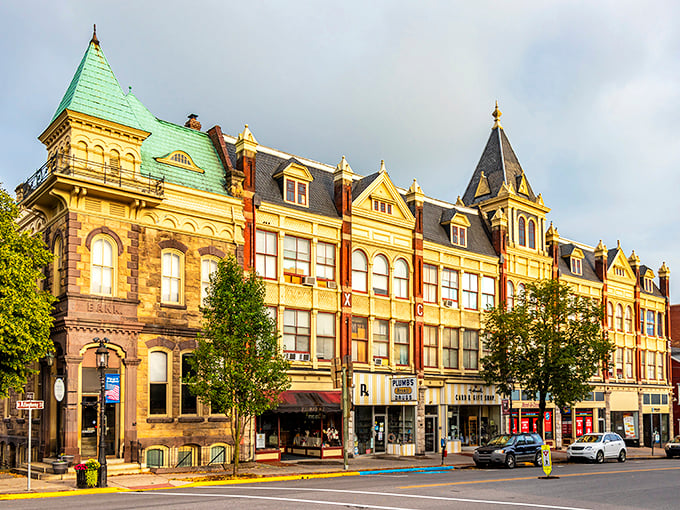Victorian splendor on full display! Bellefonte's historic downtown buildings showcase the architectural grandeur that makes antiquing here feel like time travel with shopping bags.