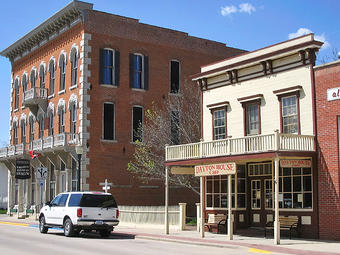 Downtown Decorah's historic buildings stand like dignified elders with stories to tell. The Dayton House beckons with small-town charm that money can't manufacture.